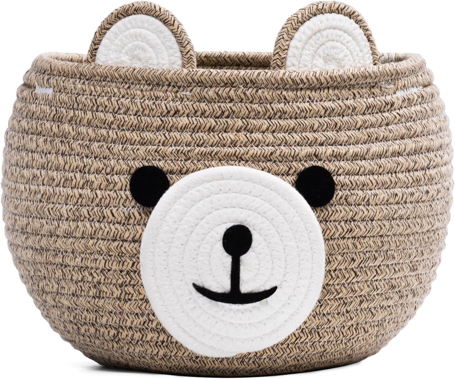 Goodpick Rope Storage Basket for Nursery, Bear Gift Basket for Kids ...