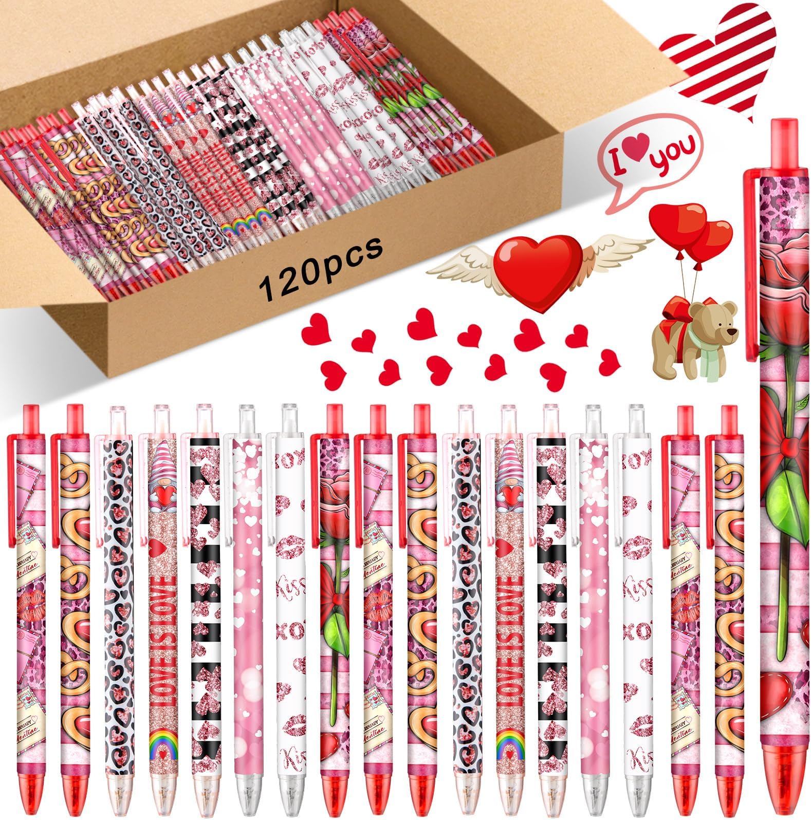 Amazon.com : Fulmoon 48 Pcs Flower Pens Bulk Sunflower Butterfly Pens 0 ...