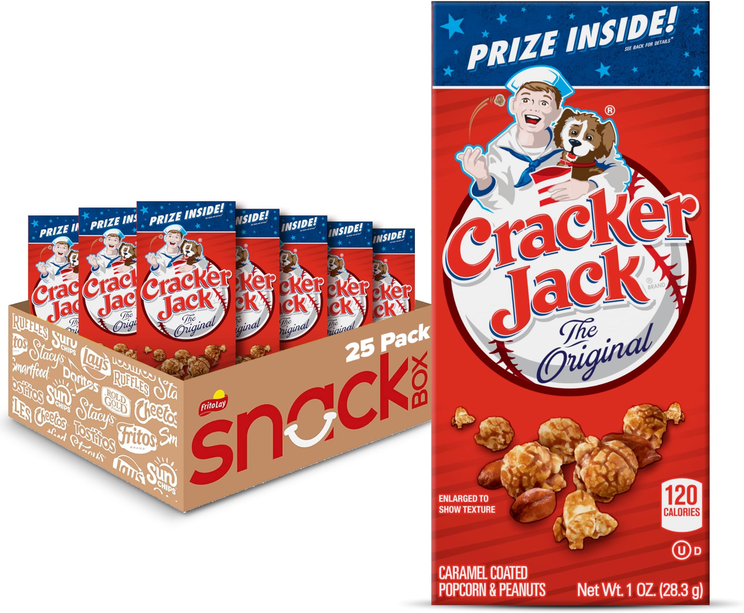 Amazon.com: Cracker Jack Caramel Coated Popcorn & Peanuts, Original, 1 ...
