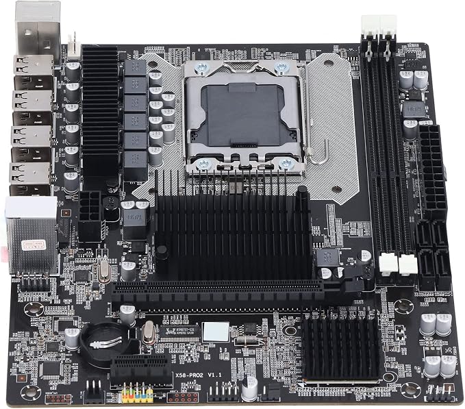 Amazon.com: Yctze X58 Gaming Motherboard, 2 DDR3 DIMM LGA 1366 Pins ...