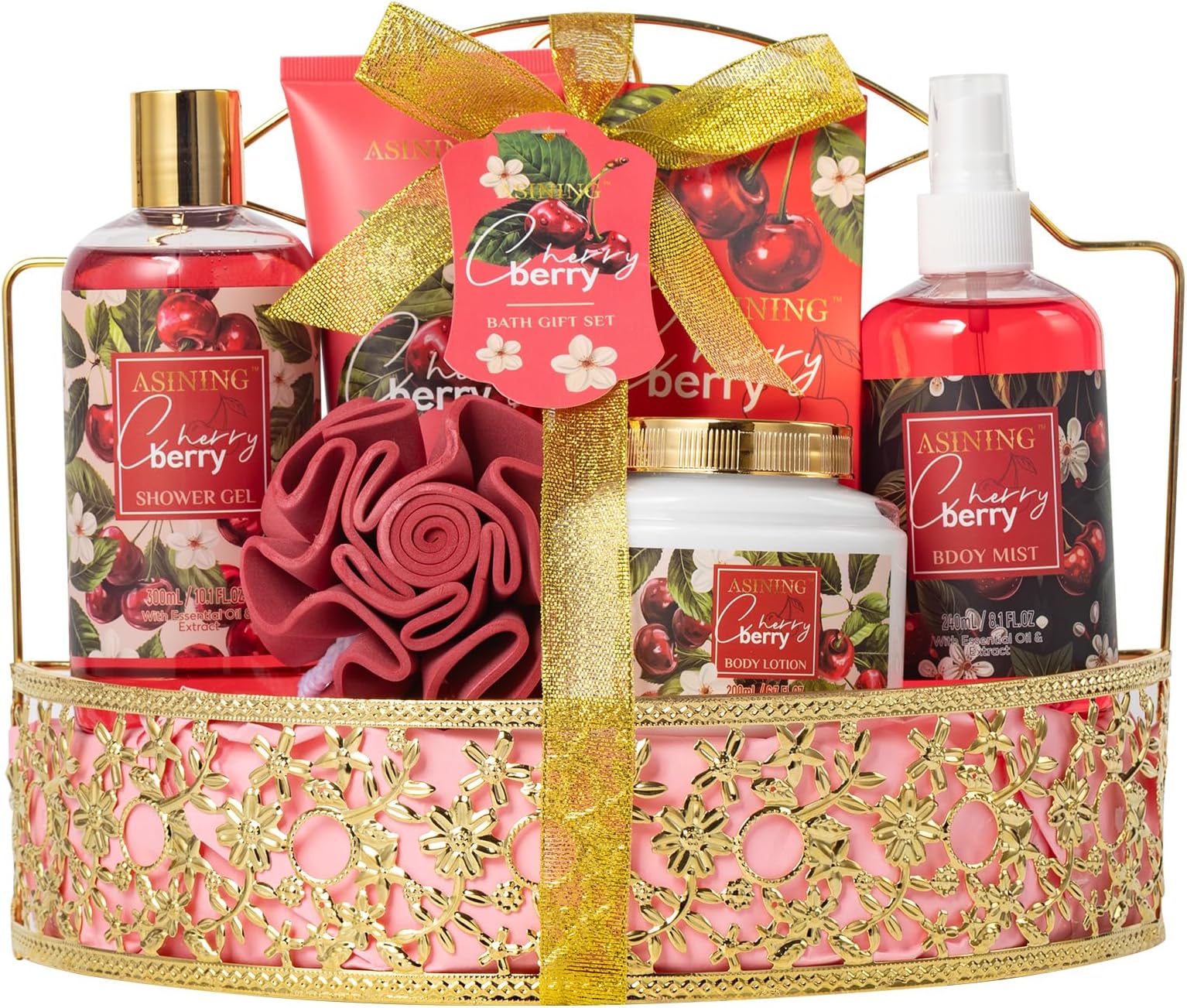 Amazon.com : Rose & Jasmine Floral Luxury Bath & Body Gifts - Spa ...