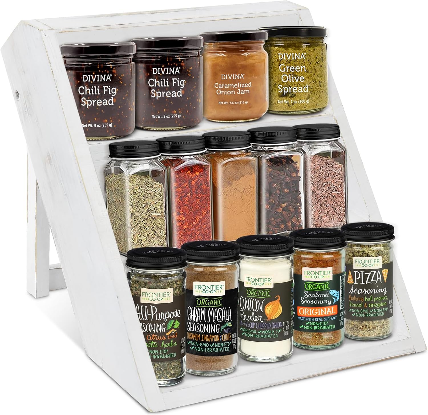 Amazon.com: 3-Tier Seasoning Organizer, Spice Rack for Countertop ...