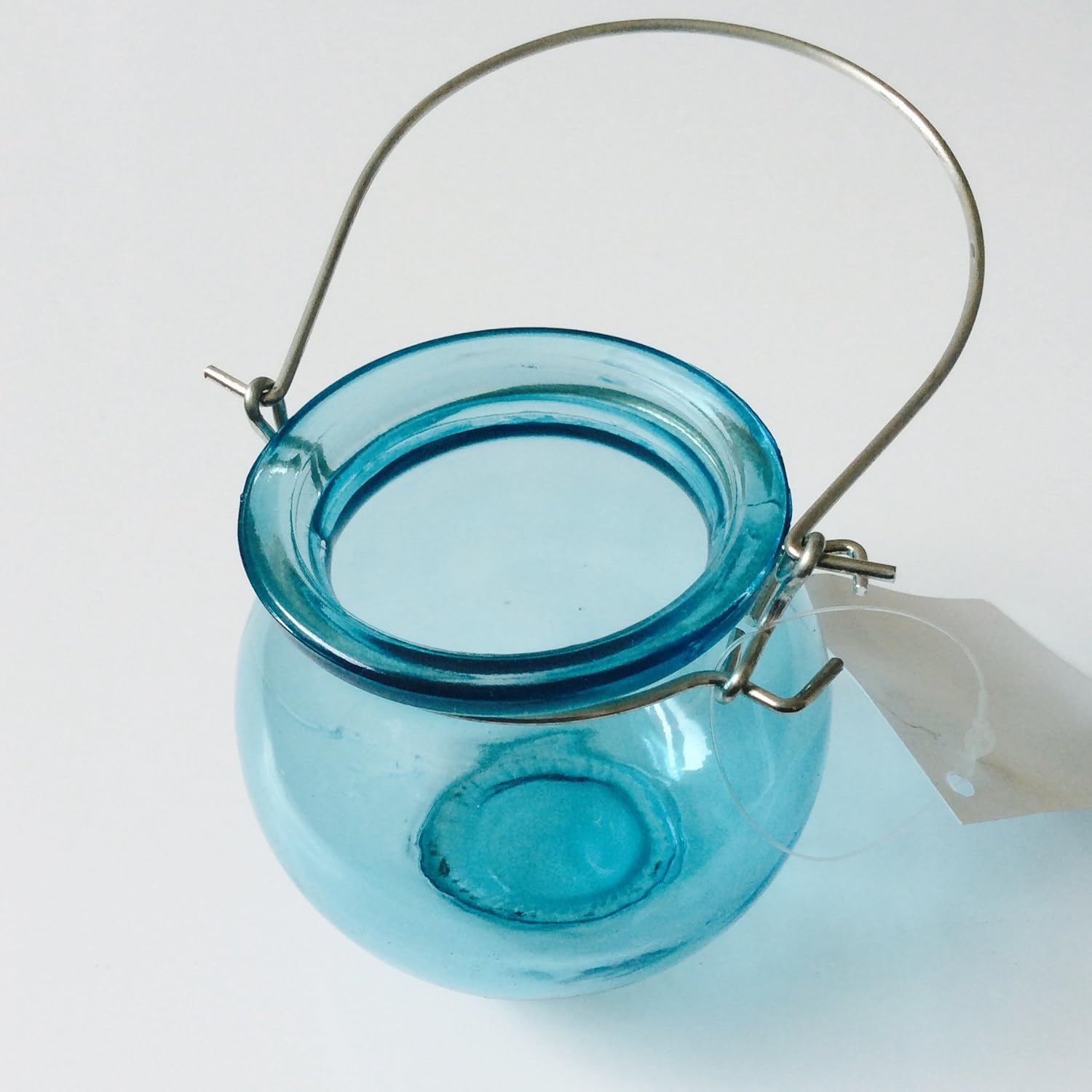 Amazon.com: Glass Ball Tea Light Holder (Blue) : Home & Kitchen