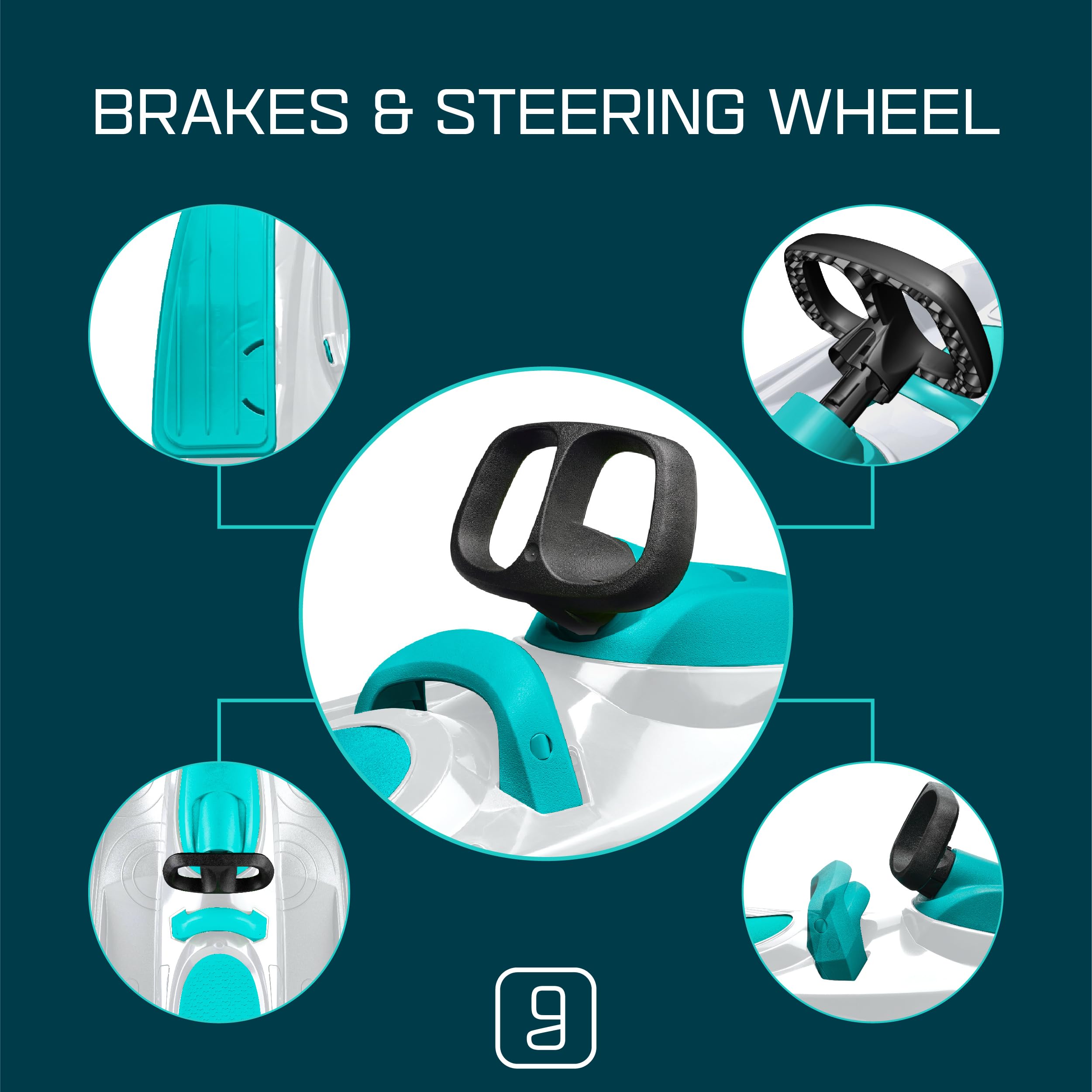 Snapklik.com : Gizmo Riders Stratos Snow Bobsled For Kids- 2 Person ...