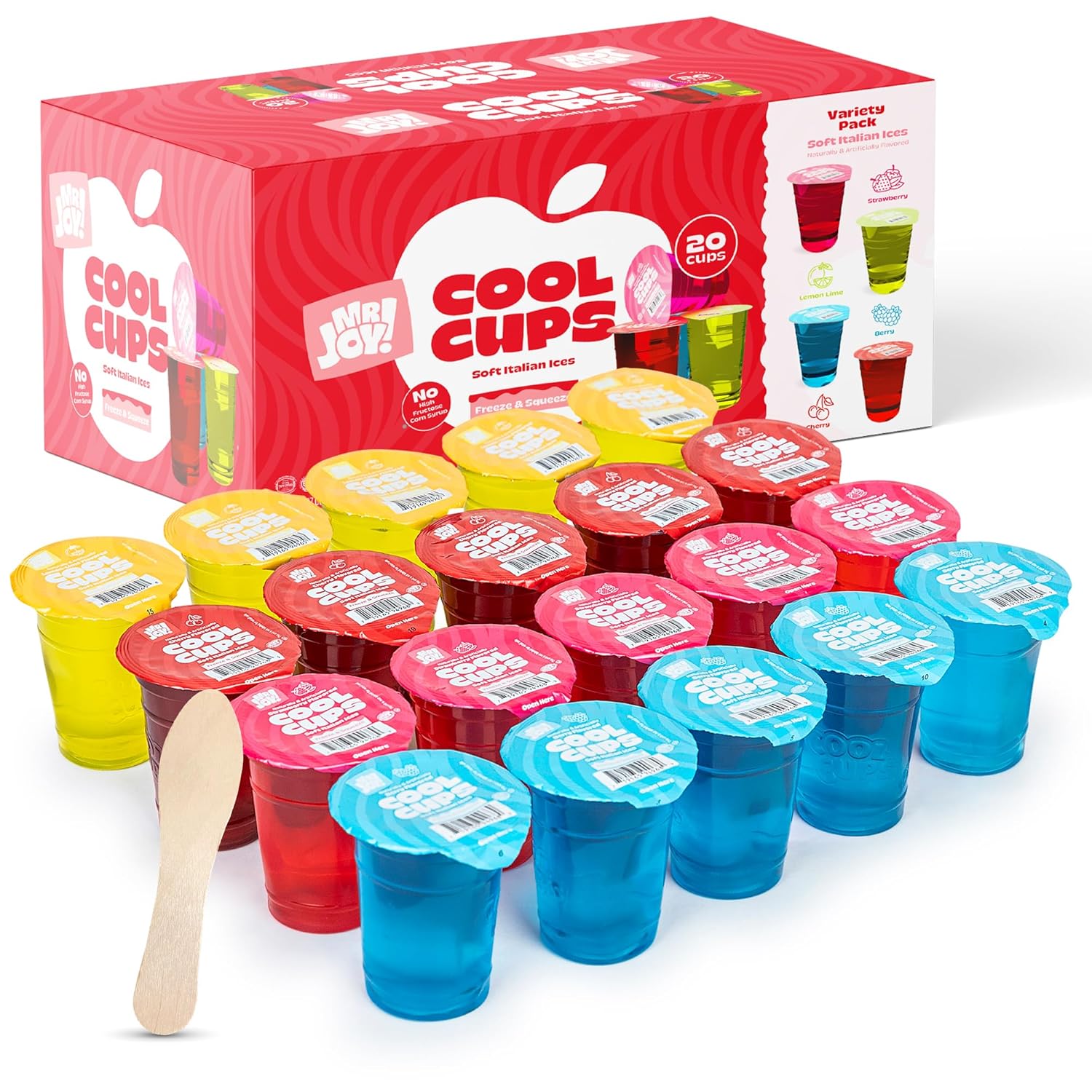 Amazon.com : Mr. Joy Soft Italian Ices -Ships Non Frozen Assorted ...
