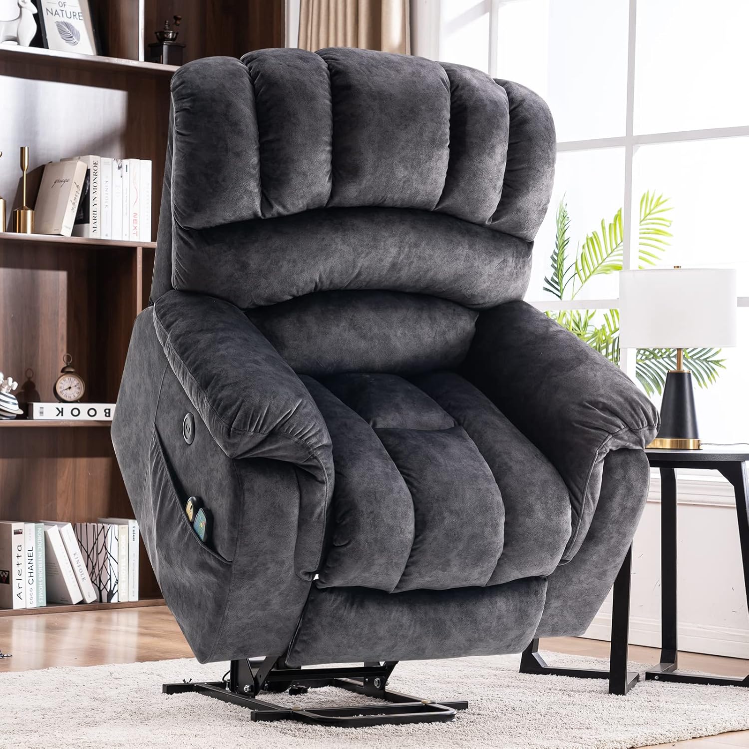 Amazon.com: MEETWARM Large Power Lift Electric Recliner Chair with ...