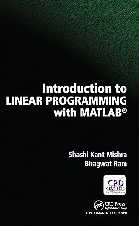 Introduction to Linear Programming with MATLAB eBook : Mishra, Shashi ...