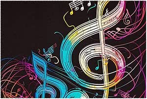 Amazon.co.jp: Placemat, Holiday Placemats, Washable Placemats, Music ...