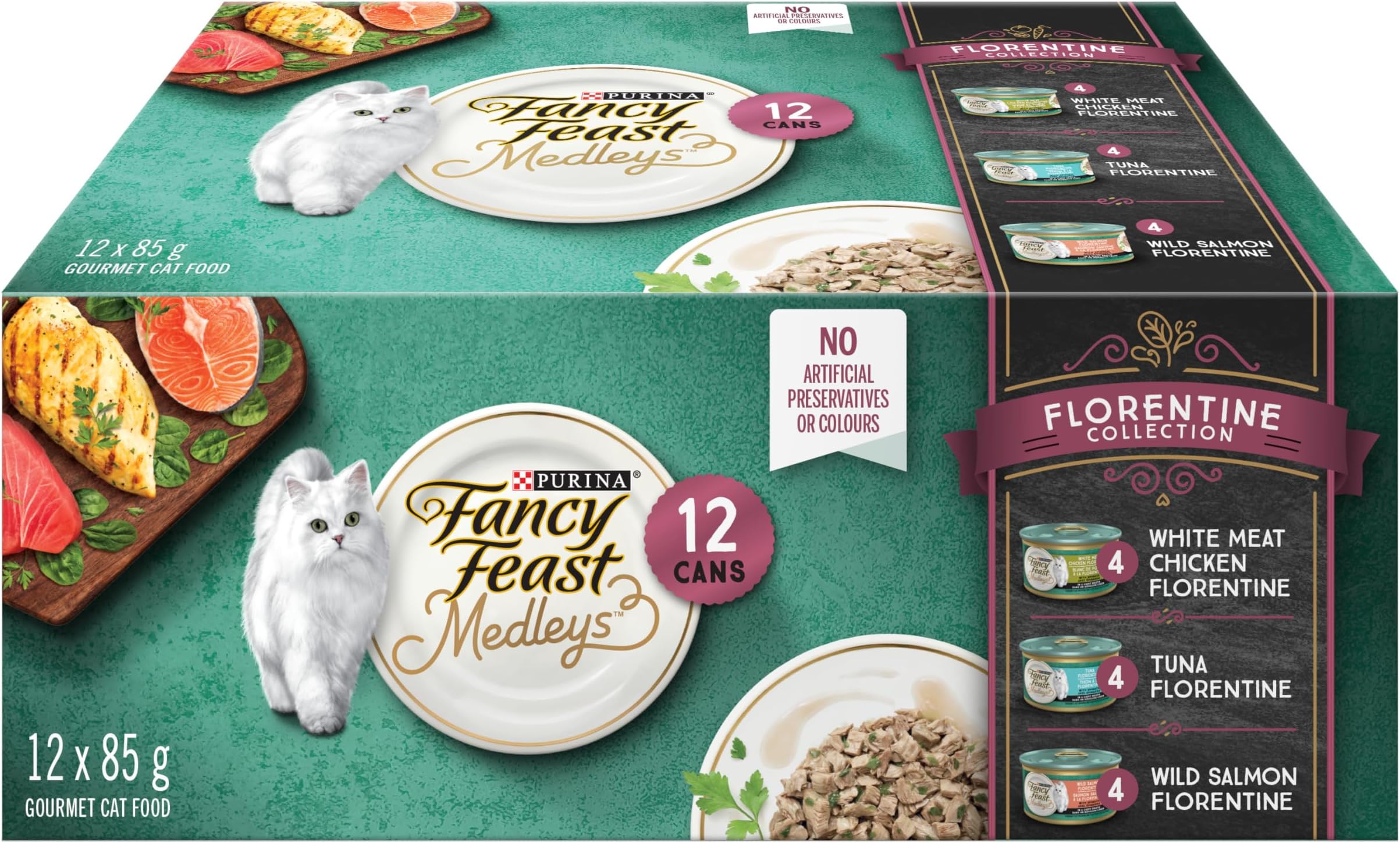 Fancy Feast Medleys Wet Cat Food, Florentine Collection Variety Pack 3 ...