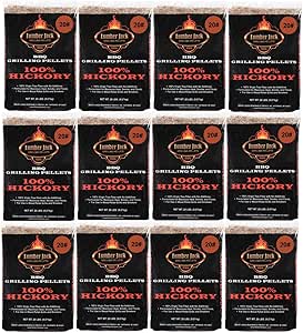 Amazon.com : 100% Hickory Lumber Jack BBQ Pellets (240) : Patio, Lawn ...