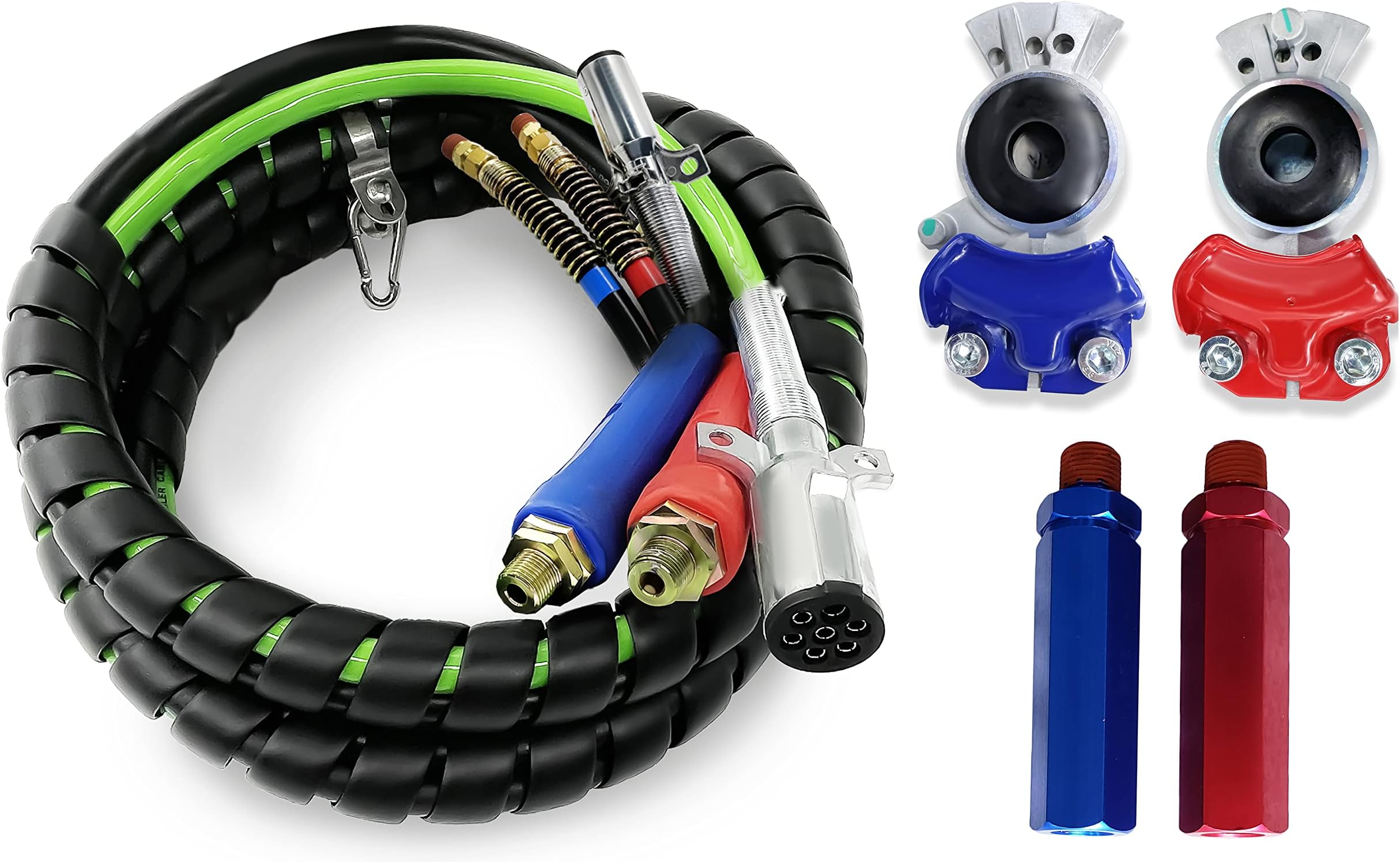 Amazon.com: TORQUE 12ft 3 in 1 ABS & Air Power Line Hose Kit Airline ...