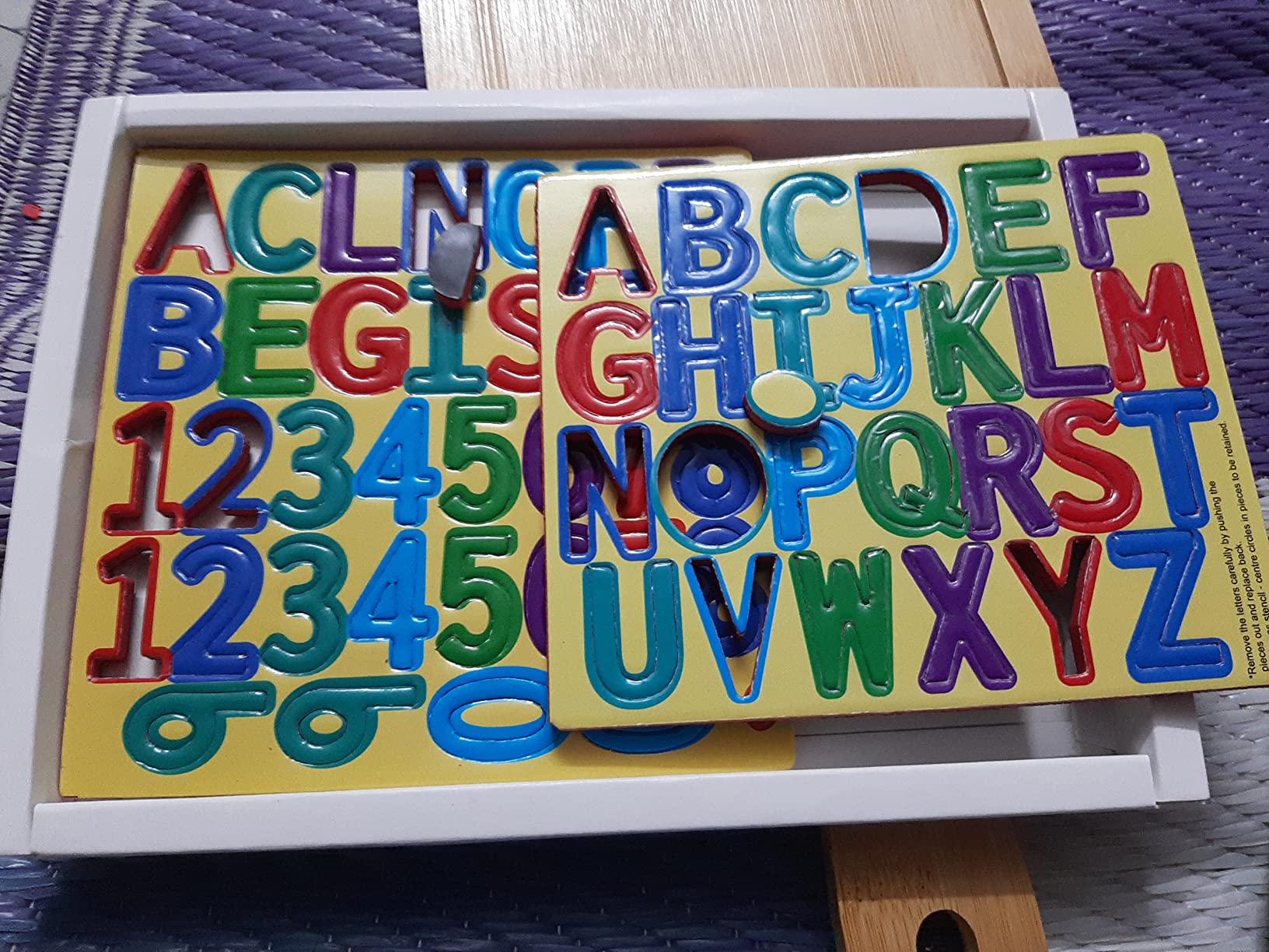 ButterflyEdufields 60 ABCD Magnetic Capital Letters and numbers - ABCD ...