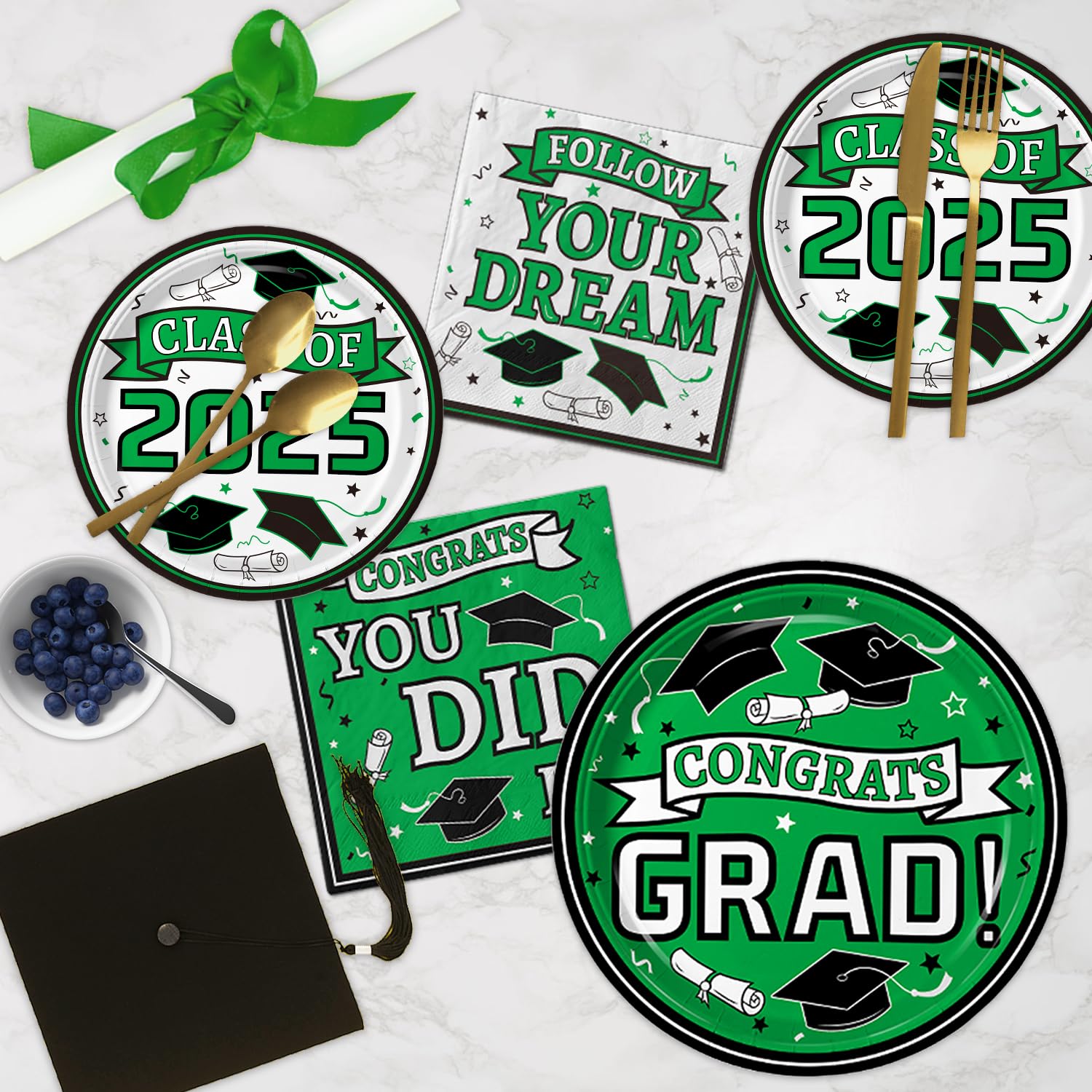 Snapklik.com : 2025 Graduation Party Supplies, Congrats Grad Disposable ...