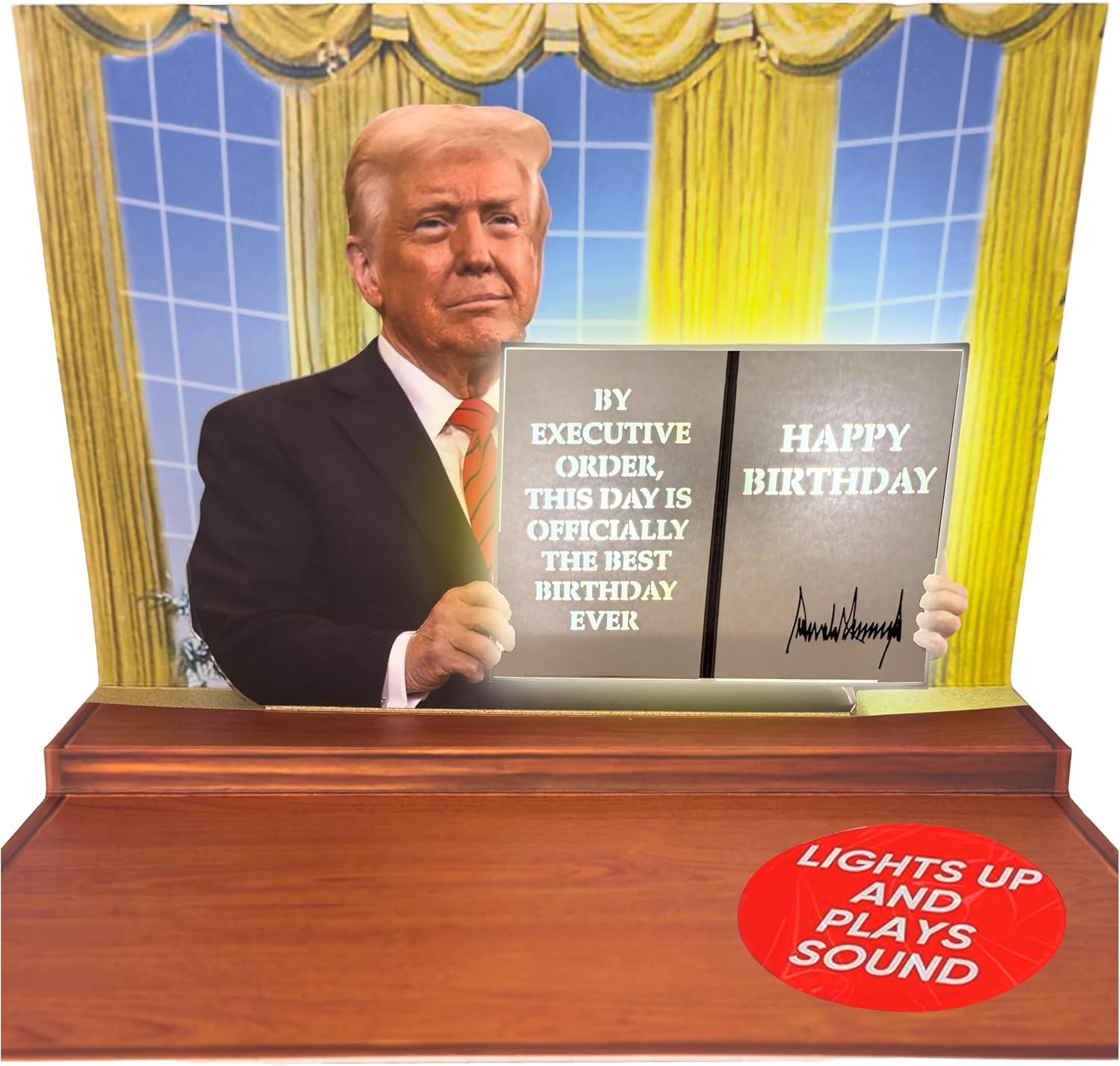 Amazon.com: Talking Donald Executive Order Pop Up Birthday Card - Fun ...