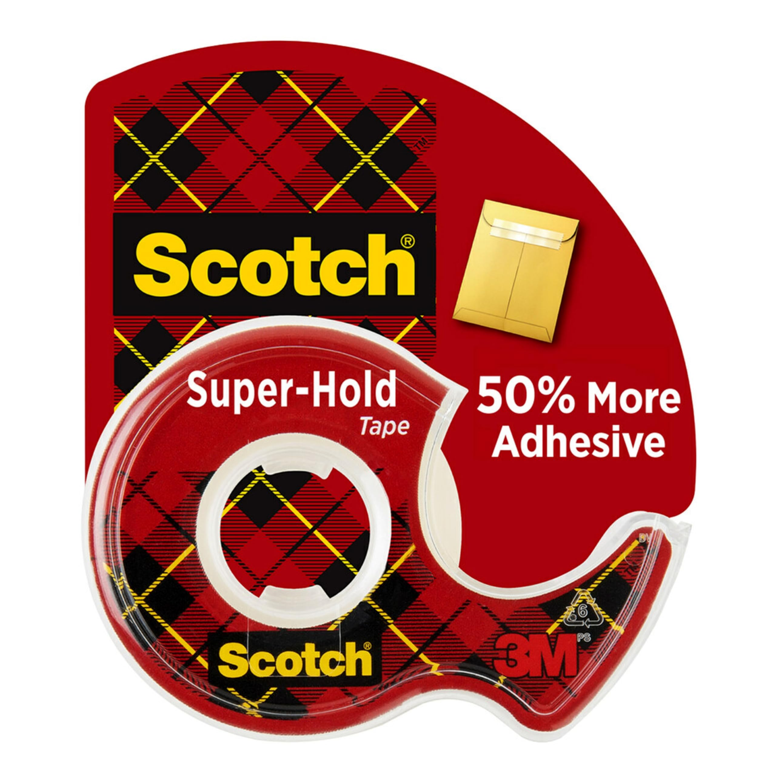 Scotch Tape Super Hold Tape, 19mm Wide X 16.5M, 1 Roll in Dispensers ...