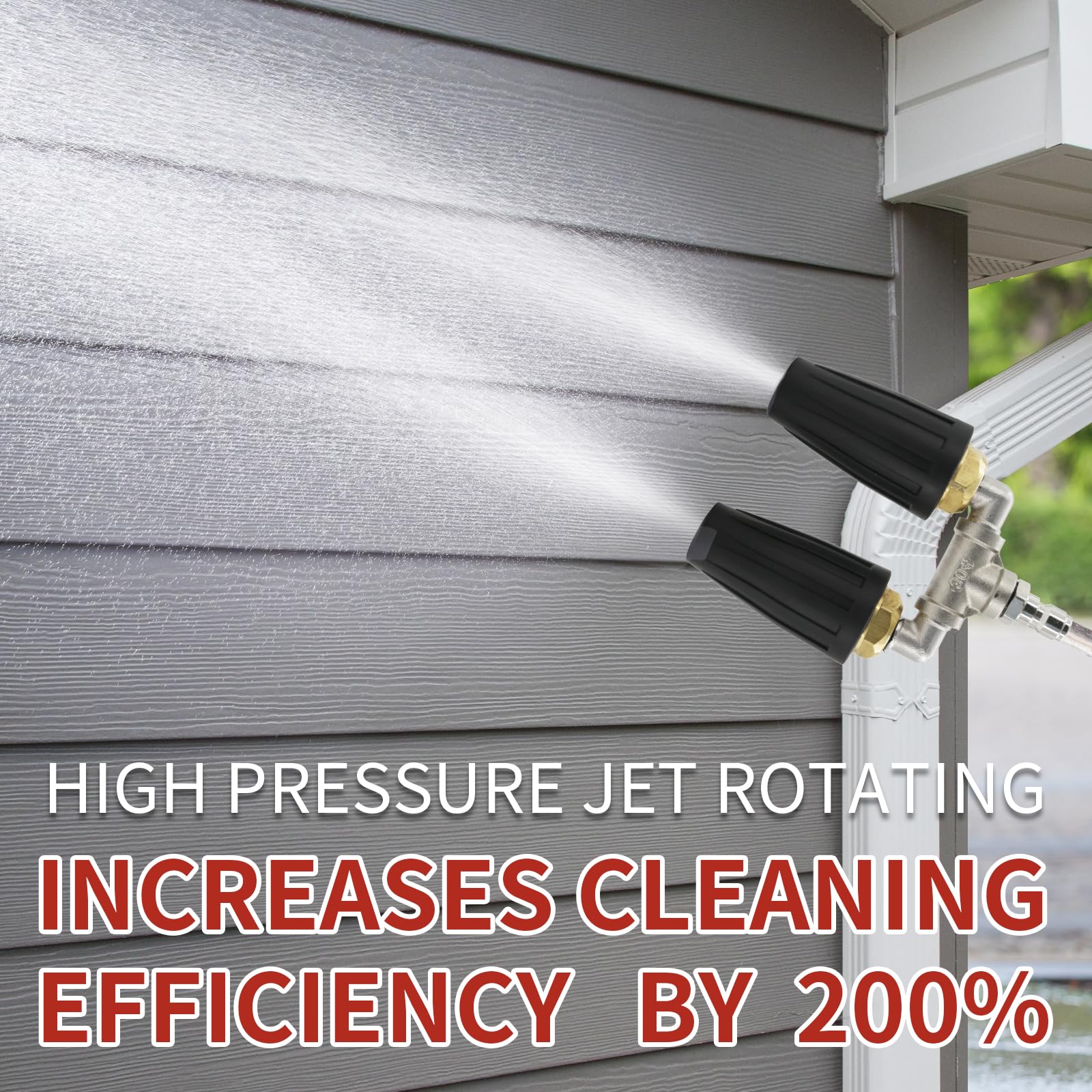 Snapklik.com : Turbo Nozzle Pressure Washer, Twin Turbo Nozzle 4000 PSI ...