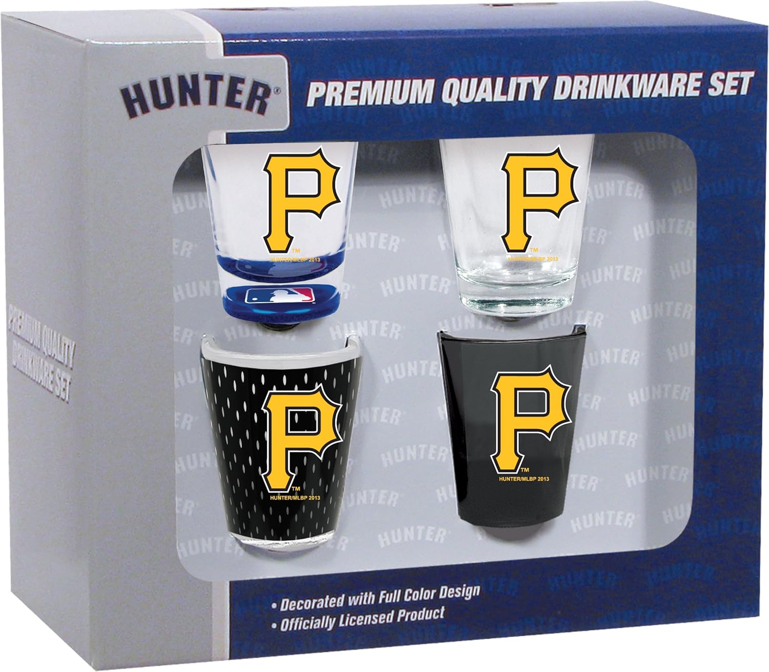 Amazon.com : Hunter Company MLB Pittsburgh Pirates Shot Glass Collector ...