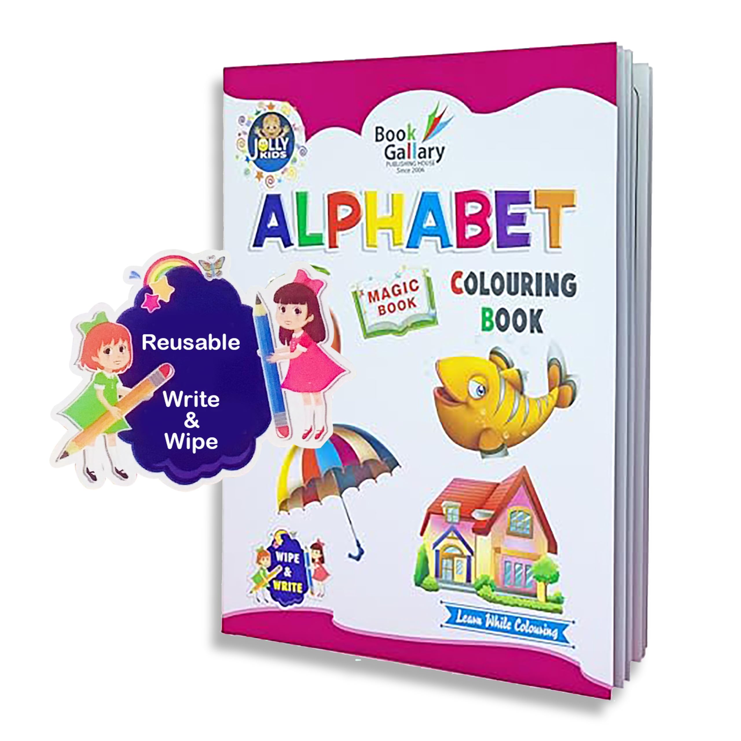 Book Gallery English Alphabet Writing Colouring Book for Kids Age 2 ...
