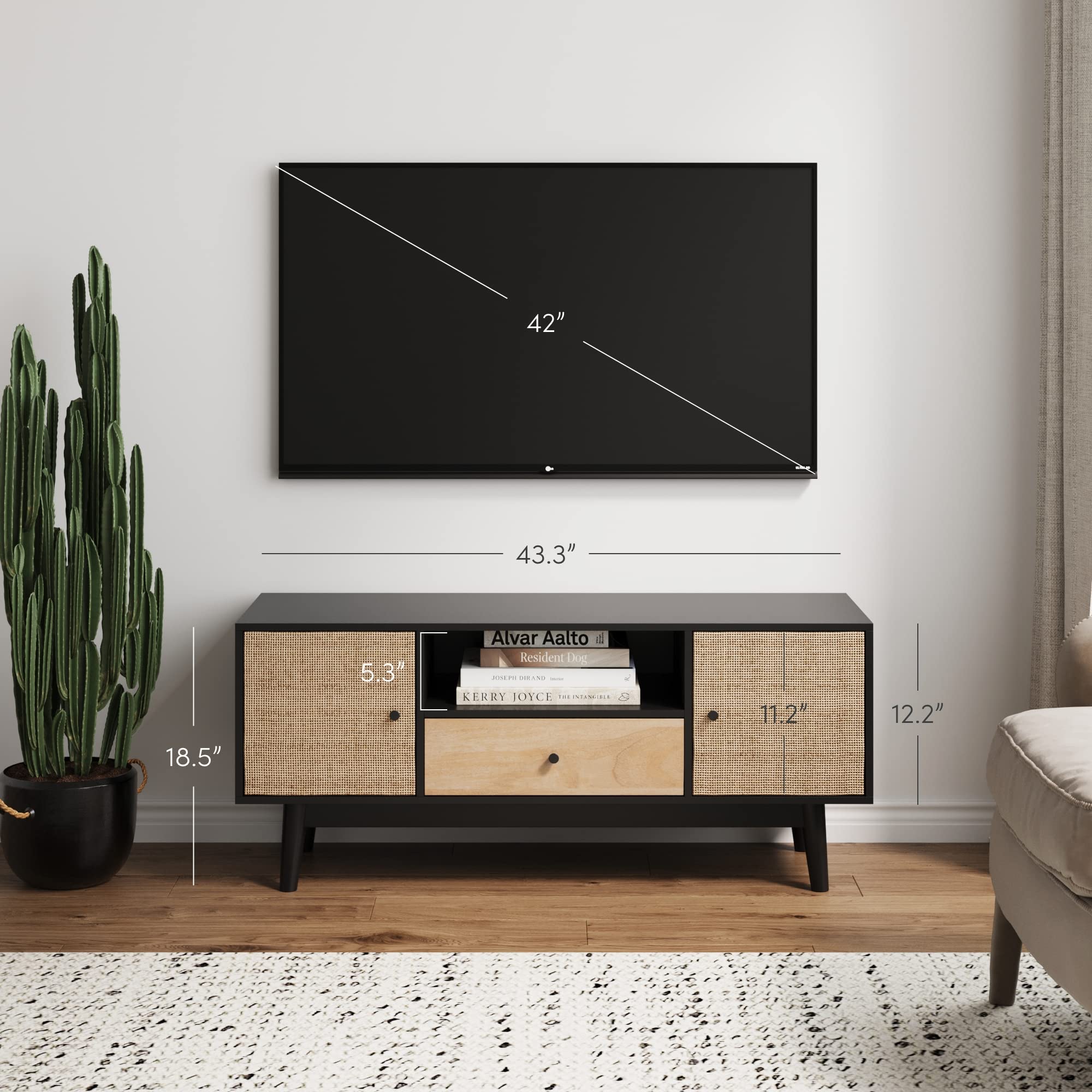 Snapklik.com : Nathan James 74201 Bonnie Modern TV Stand Entertainment ...