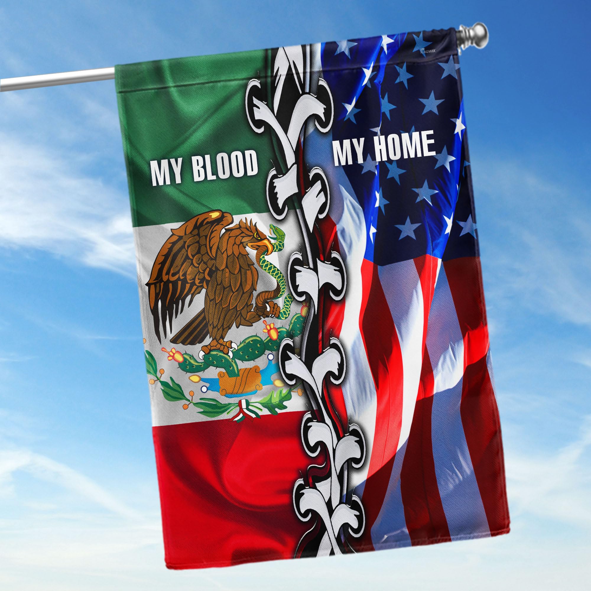 Mexican American Flag