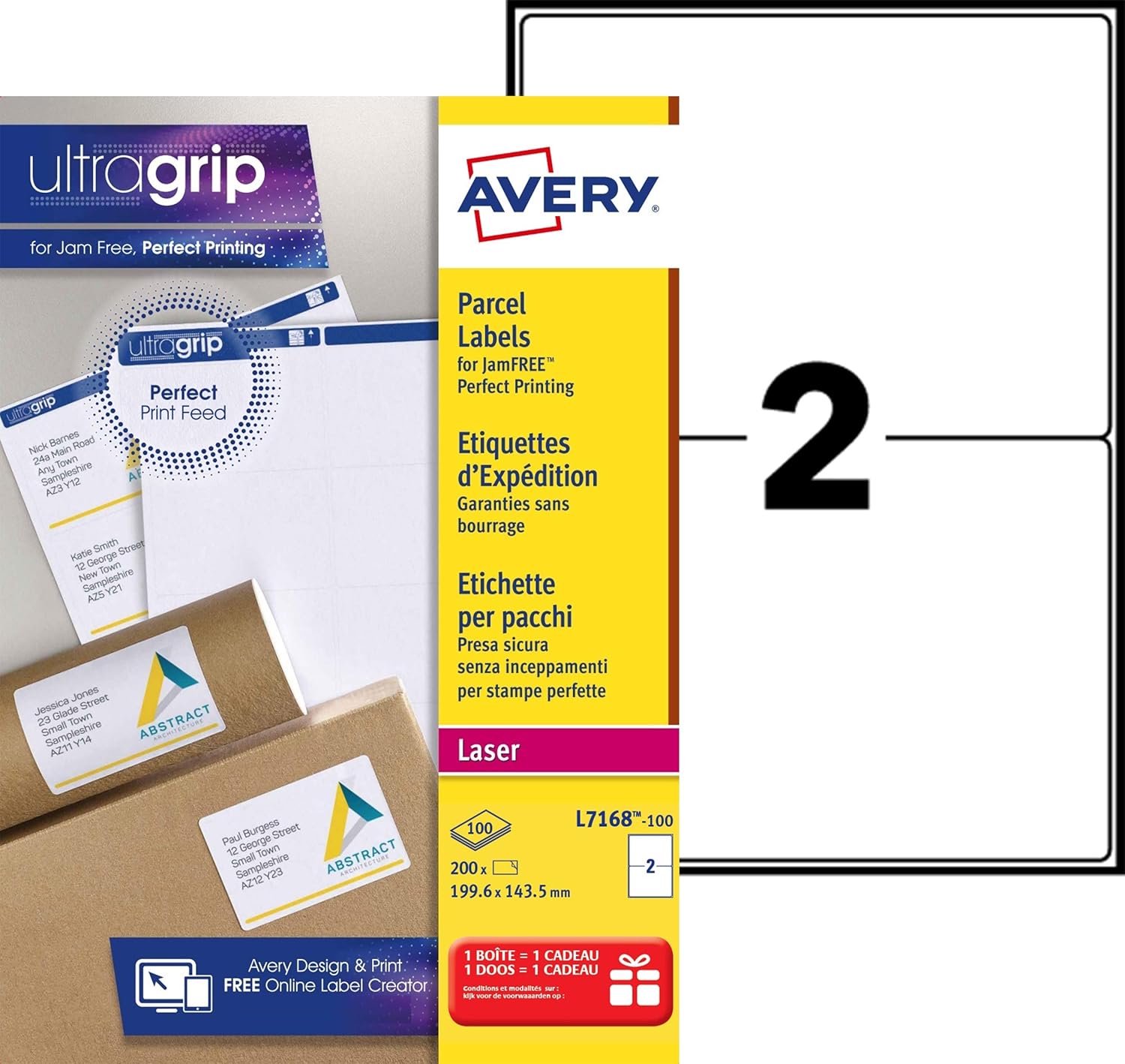 White Address Label - Laser - L7168 : Amazon.co.uk: Stationery & Office ...