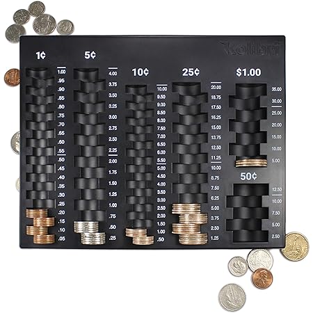 Amazon.com : Kolibri Coin Sorting Tray – Bank Teller Change Counter ...