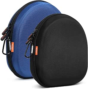 Amazon.com: 2 Pack Hard Shell Headphone Case - Durable Zipper ...