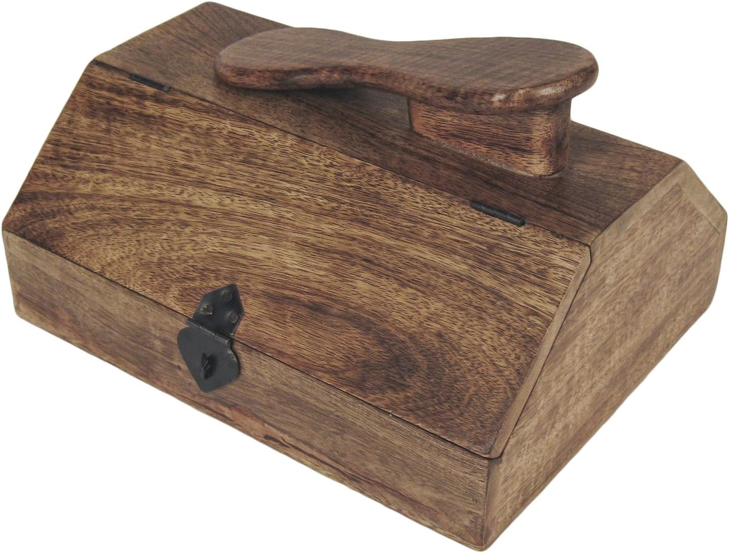 Middle-England 28cm Shoe Cleaning Polish Box Solid Mango Wood Hand ...