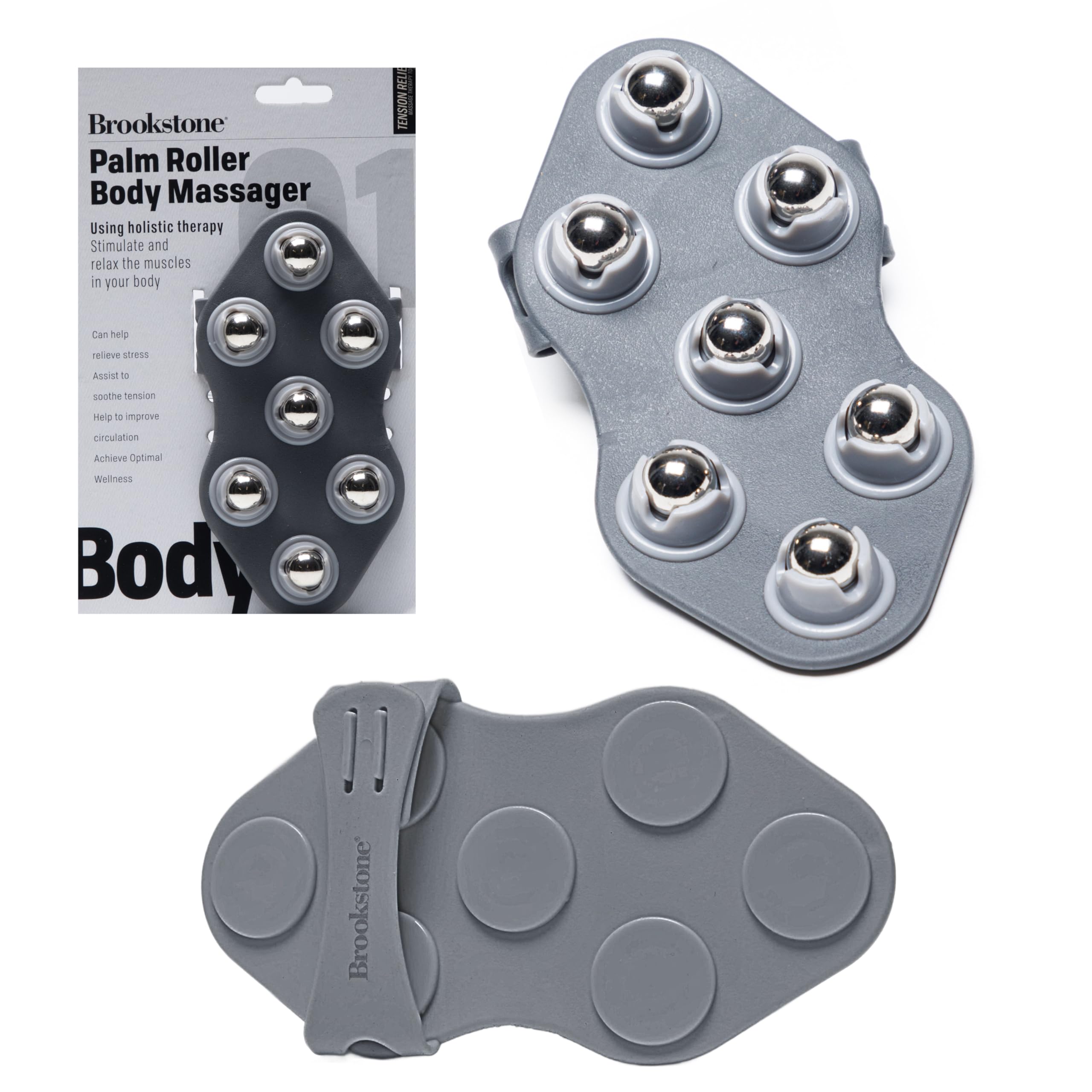 Amazon.com: Brookstone Palm Roller Body Massager - Medium Handheld ...