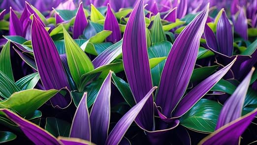 Amazon.com : 2 Purple Plush Wandering Jew Cuttings to Grow - Easily ...
