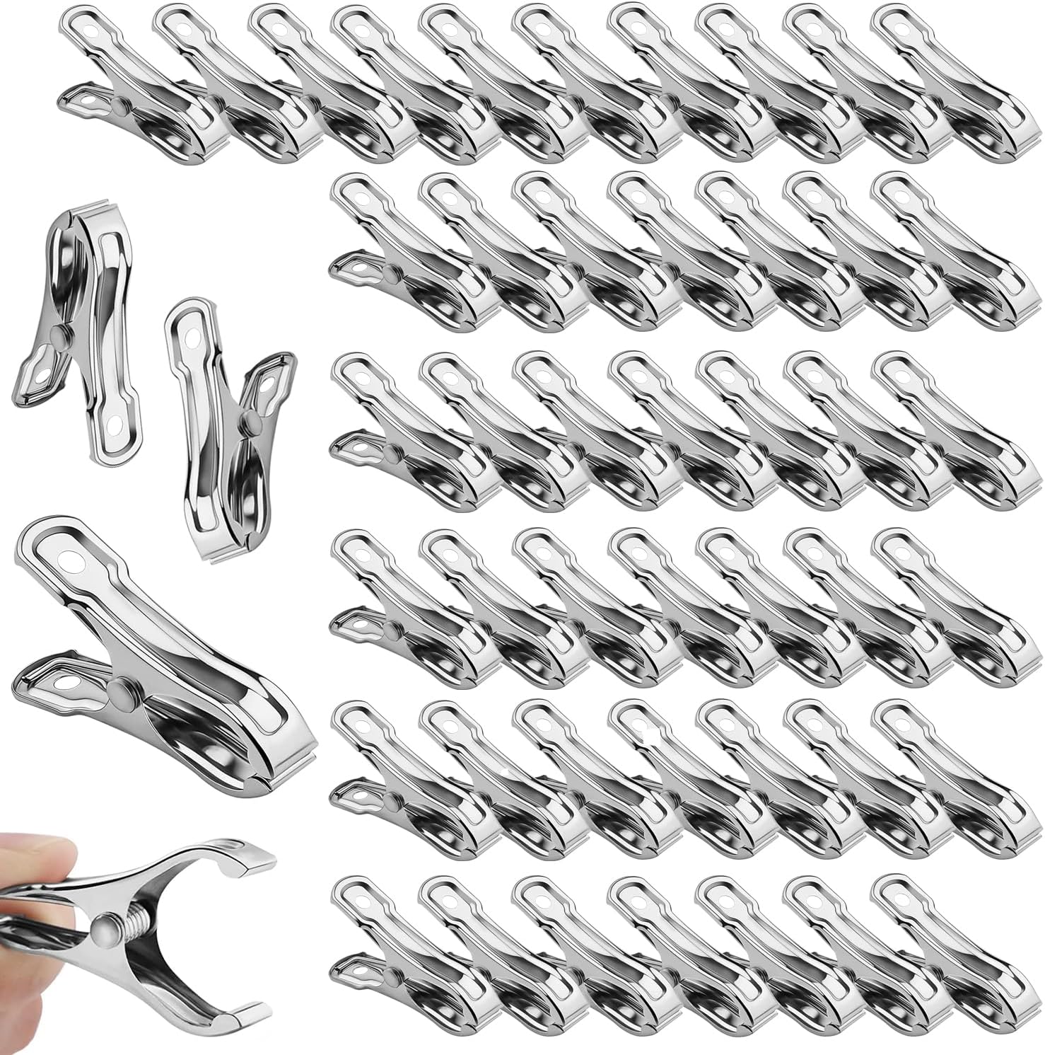Metal Greenhouse Clips 24 Pieces Stainless Steel Garden Clips Strong ...