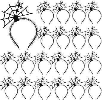 Amazon.com: XunYee 24 Pcs Halloween Spider Headband for Women Spider ...