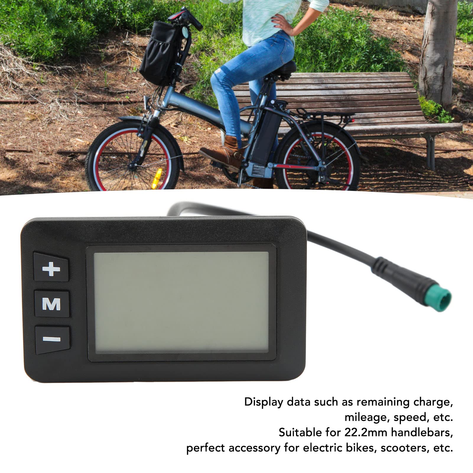 Tissting 36V Electric Bike LCD Display Meter Panel Bike Computer ...