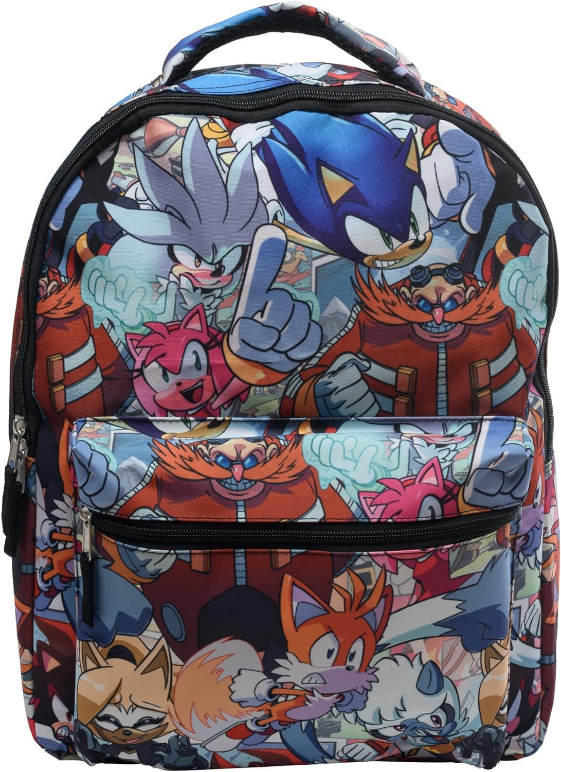 Amazon.com | 3D Sonic the Hedgehog Rolling Backpack Book Bag Travel ...