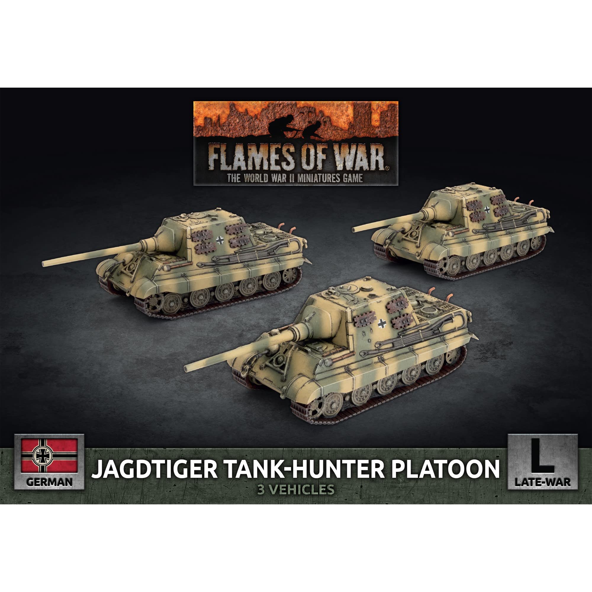 Flames Of War German Tiger Tank Platoon Late War 5 Tanks Flames Of War ...