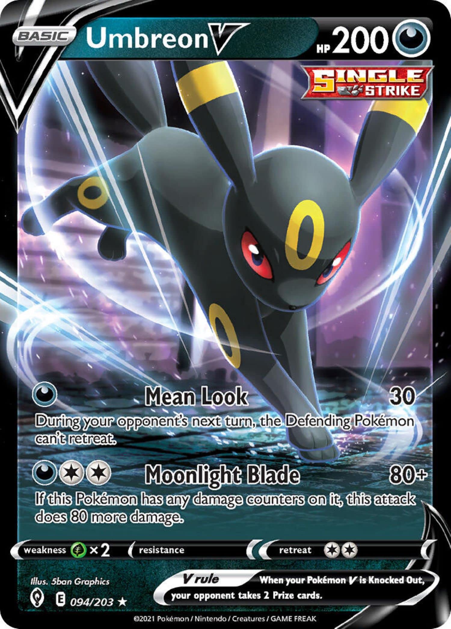 Buy Pokemon Cards: 2022 Spring V Heroes Umbreon V Tin Online at ...