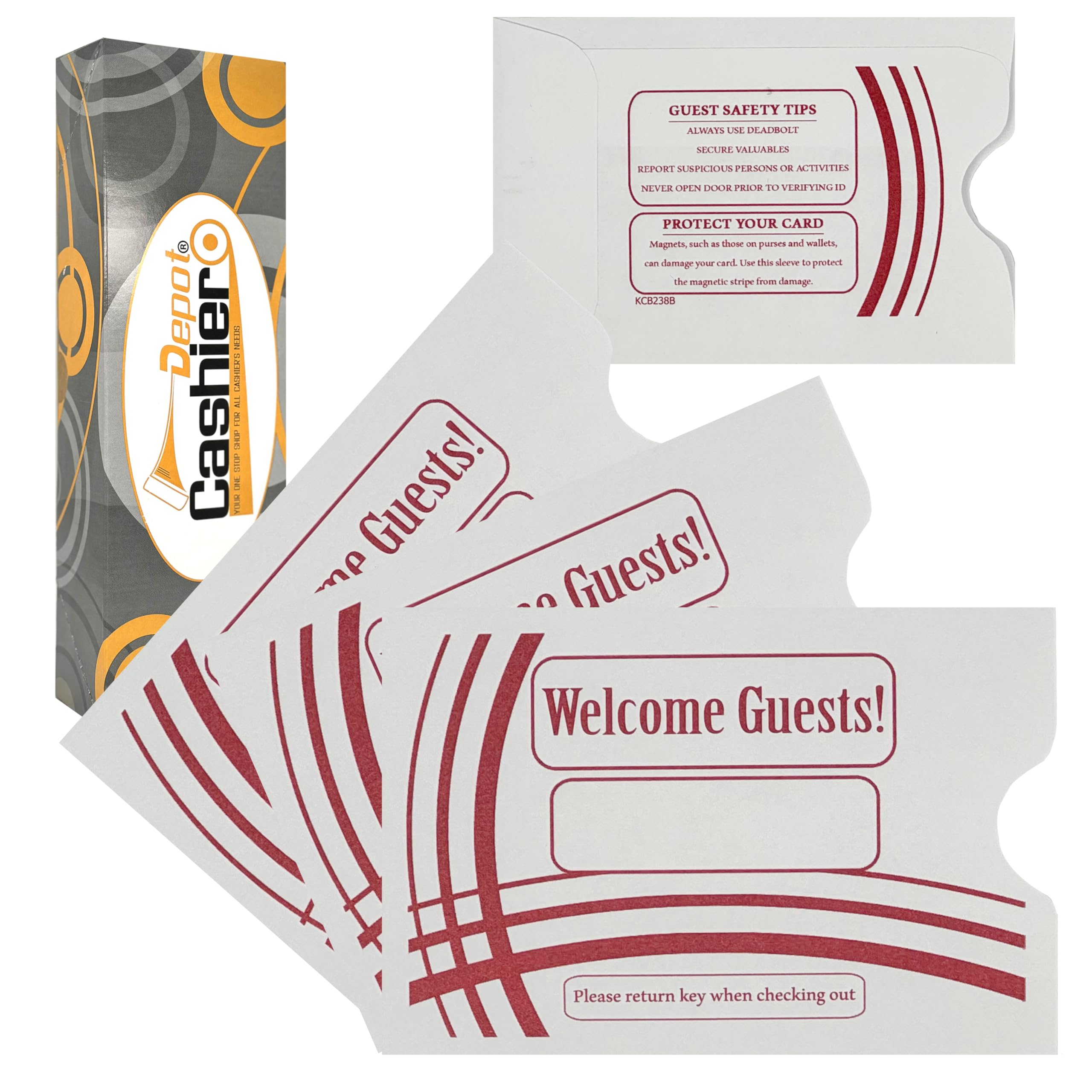 Amazon.com : 1000 Cashier Depot Key Card Sleeves/Envelopes " Welcome ...