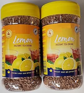 Instant Lemon Tea Granules – 2 x 400g Jars (Makes 8 Litres) – Citrus ...