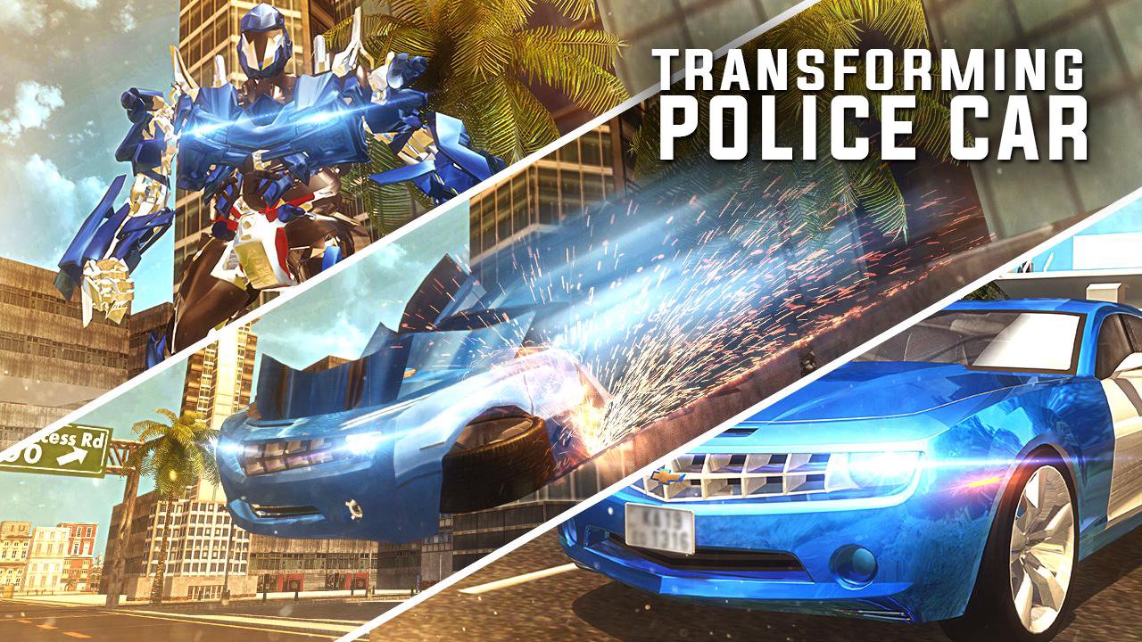 Robot Hero Police Car Transform Racing & Shooting Game: Kill Deadly ...