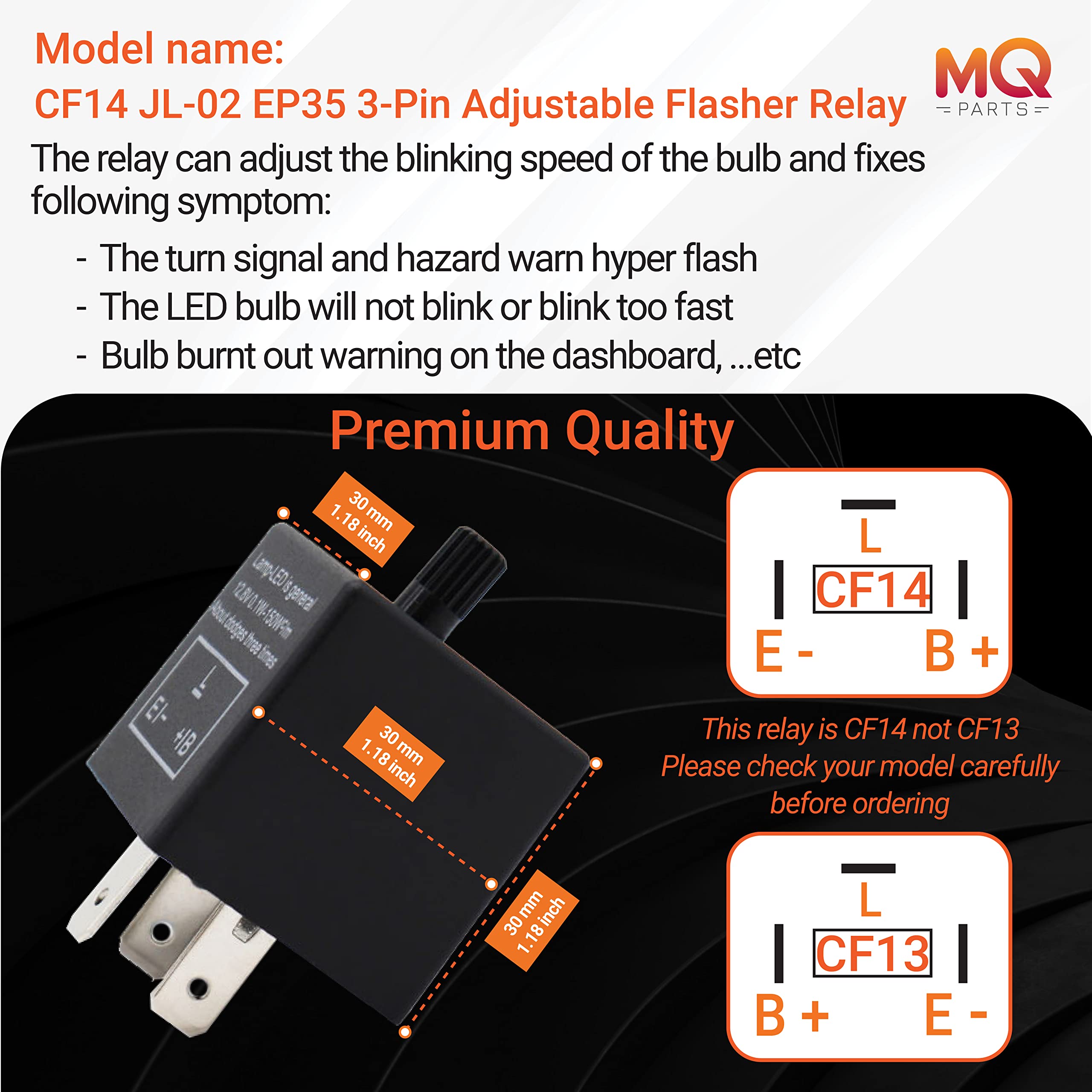 Snapklik.com : 2 Packs New 3-Pin CF-14 CF14 EP35 Adjustable LED ...