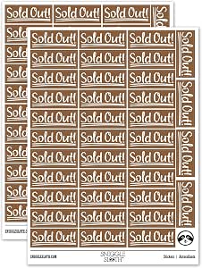 Amazon.com: Sold Out Double Underline Sticker Pack - Gloss Finish ...