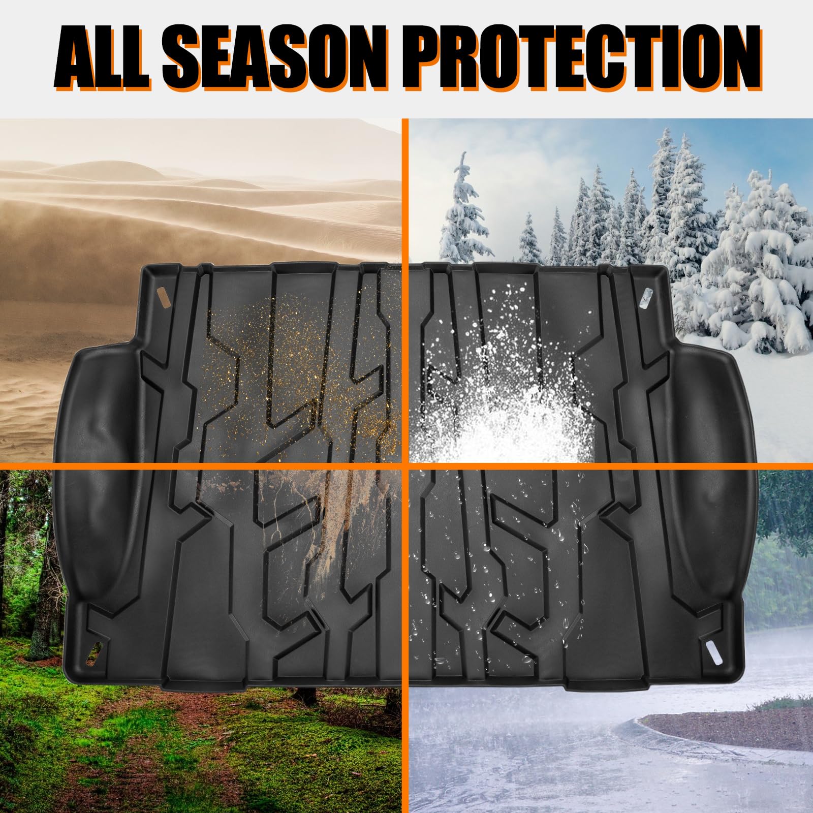 HAKA TOUGH Cargo Bed Mat for Yamaha Wolverine RMAX2 1000 Accessories ...