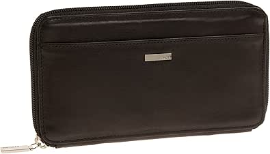 Amazon.com: Perlina Zip Around Wallet,Black, : Clothing, Shoes & Jewelry