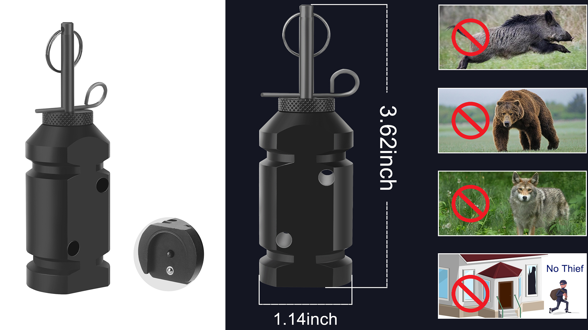 Camping Trip Wire Alarm 2-Pack Perimeter – 12 Gauge Camping Security ...