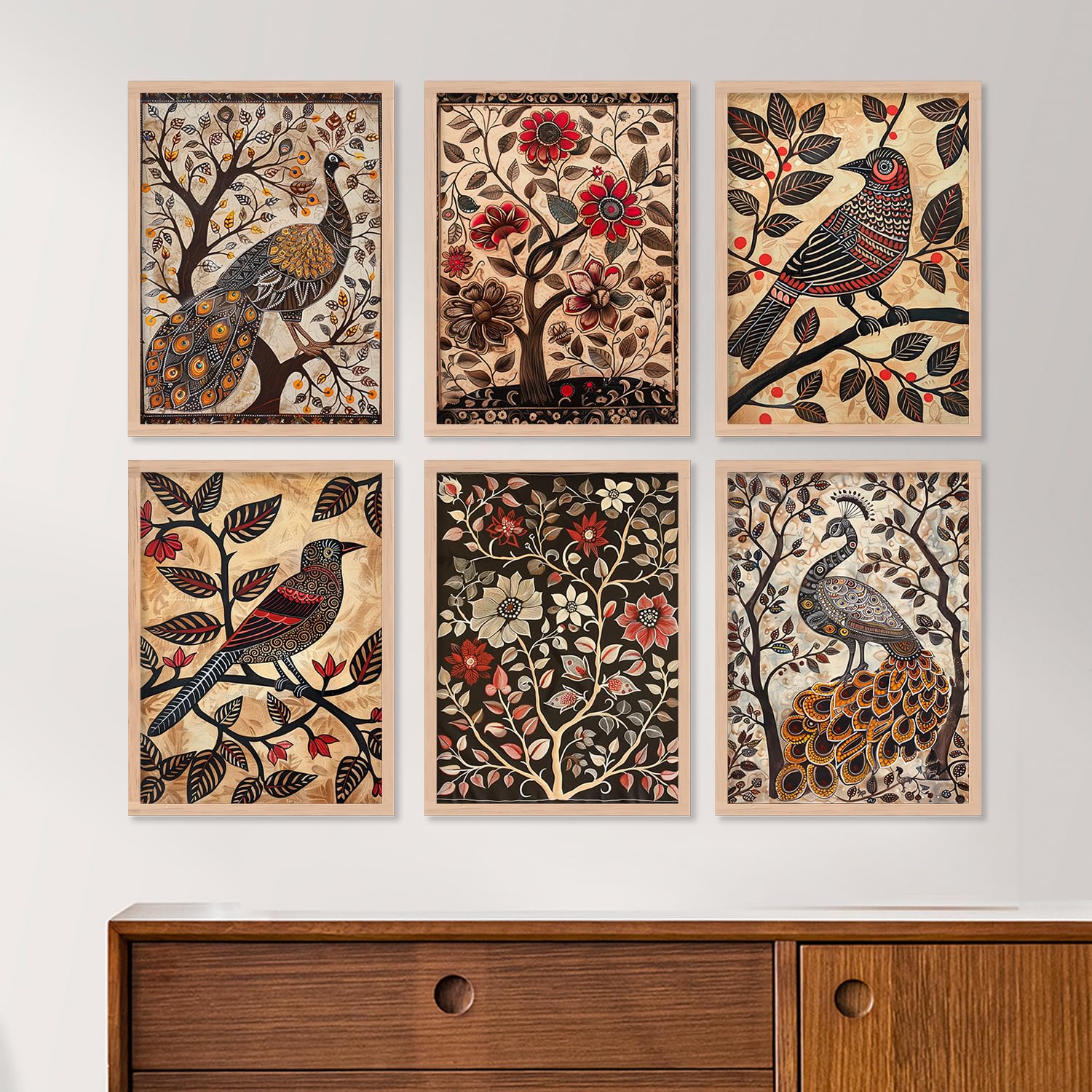 BANGERZ Madhubani Paintings For Wall Decoration - Pichwai Wall For ...