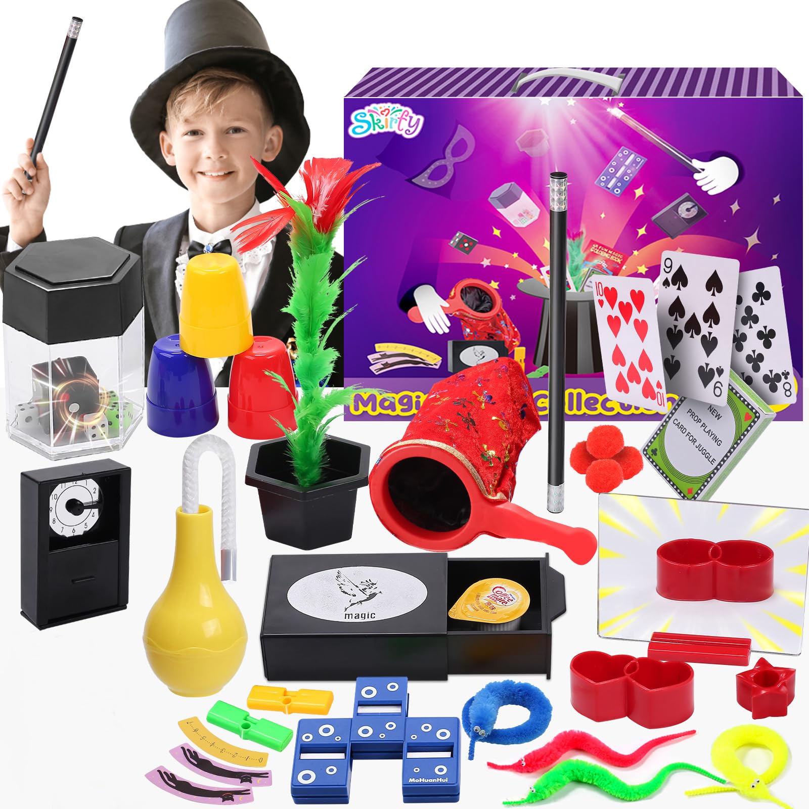 Skirfy Magic Kit-Magic Tricks for Kids Age 6-8,Perfect Magic Toys for ...
