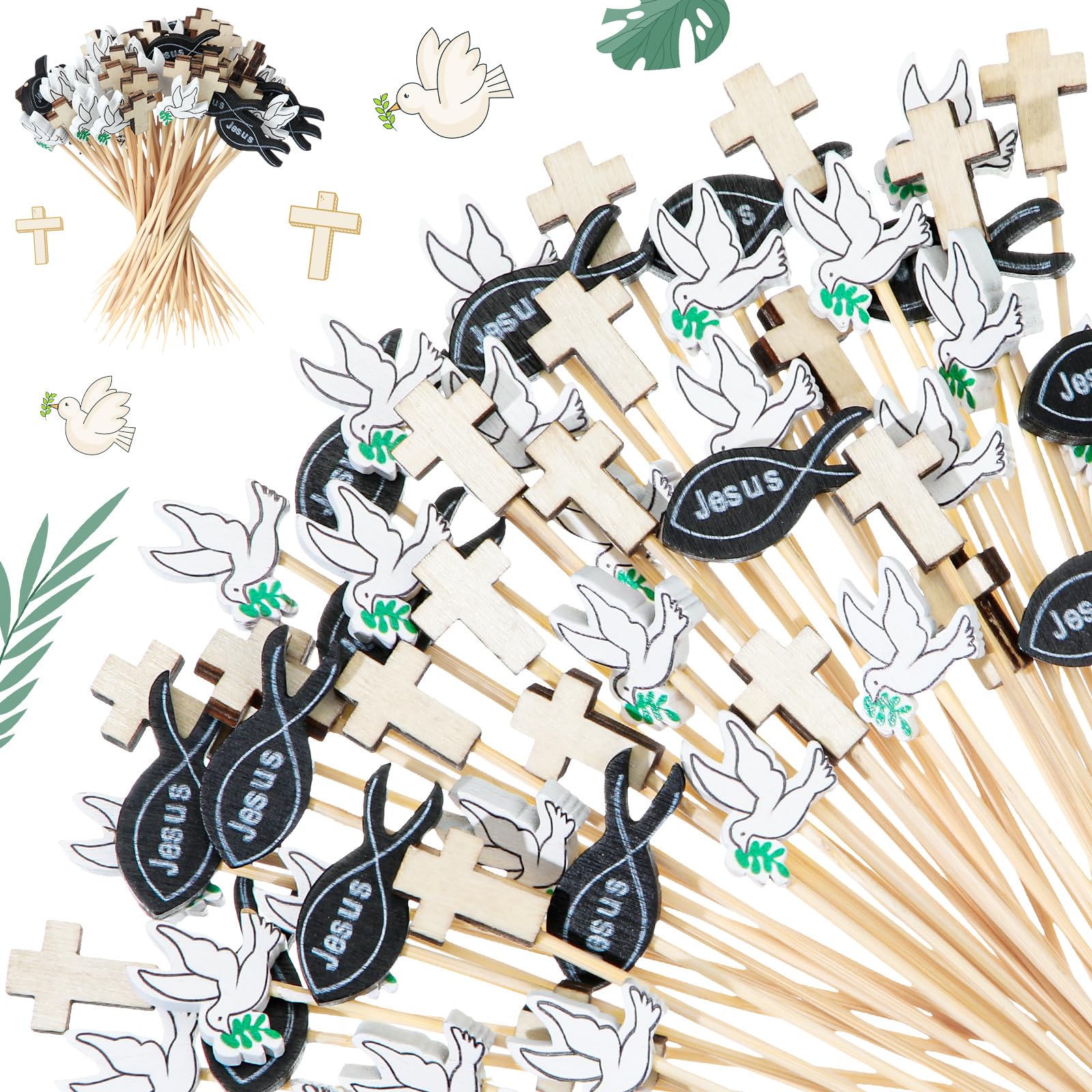 Snapklik.com : 100 Pcs First Holy Communion Cocktail Picks 4.7 Inch ...