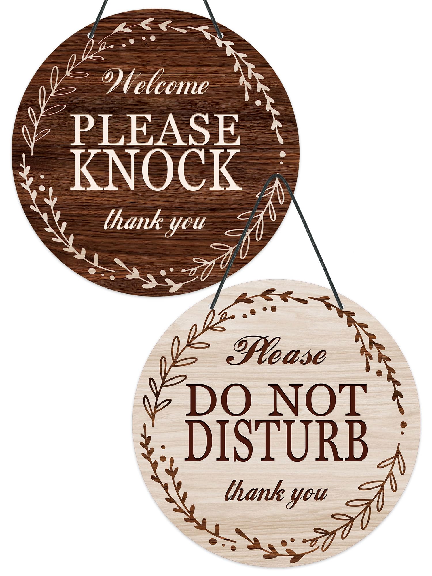 Amazon.com : Putuo Decor Welcome Please Knock Do Not Disturb Door ...
