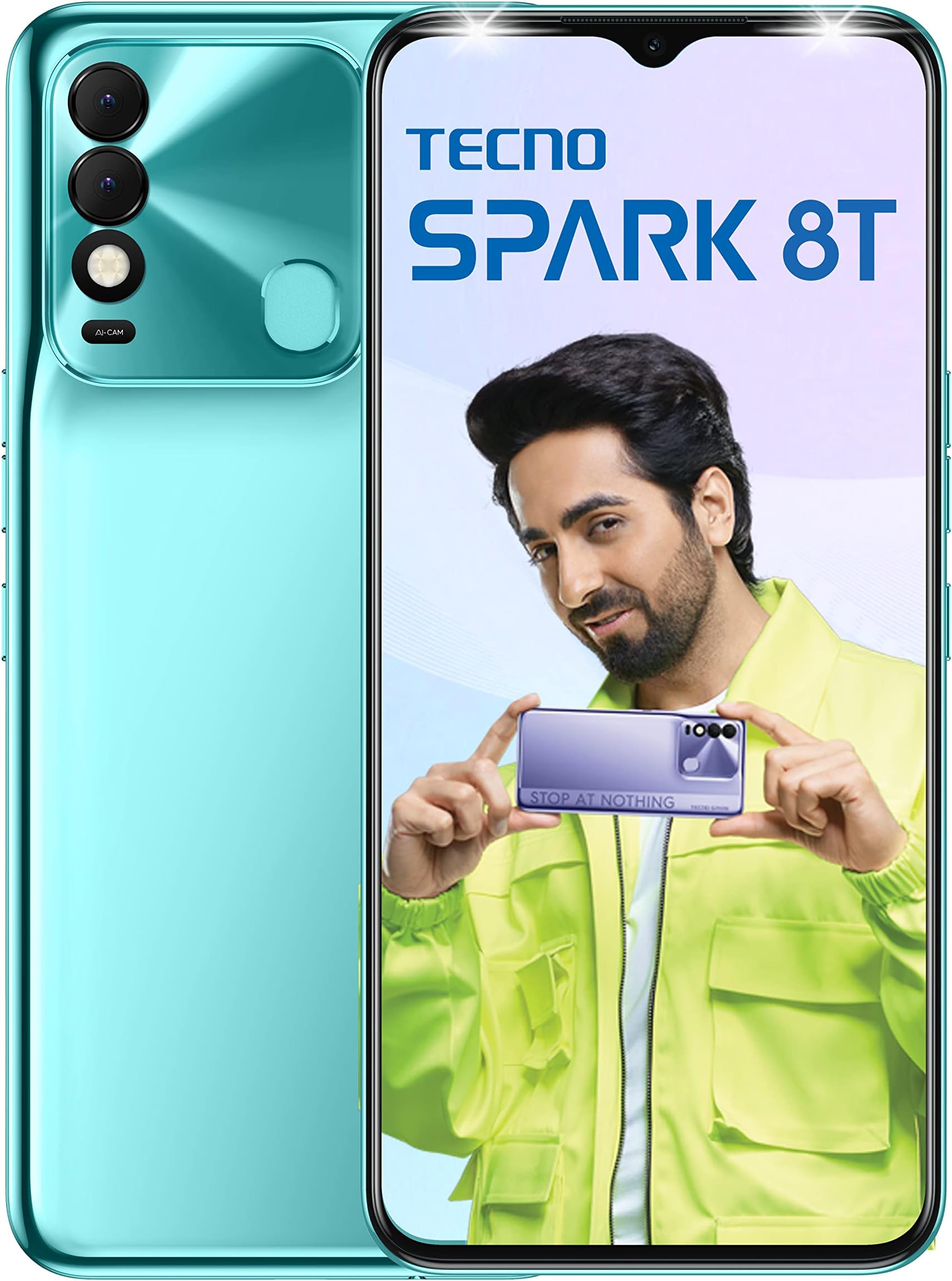 TECNO Spark 8T (Turquoise Cyan, 4GB RAM,64GB Storage) | 50MP AI Camera ...