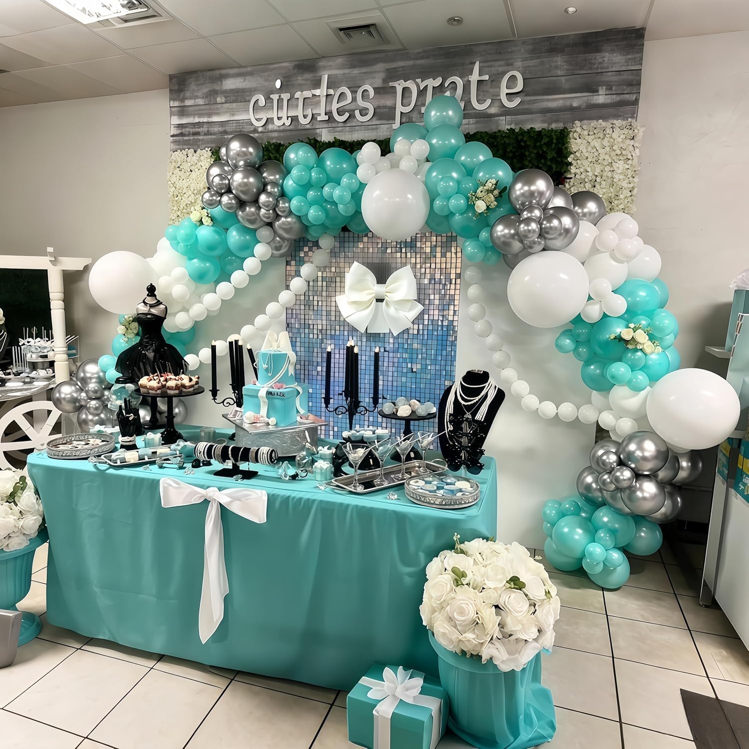Teal Graduation Balloons